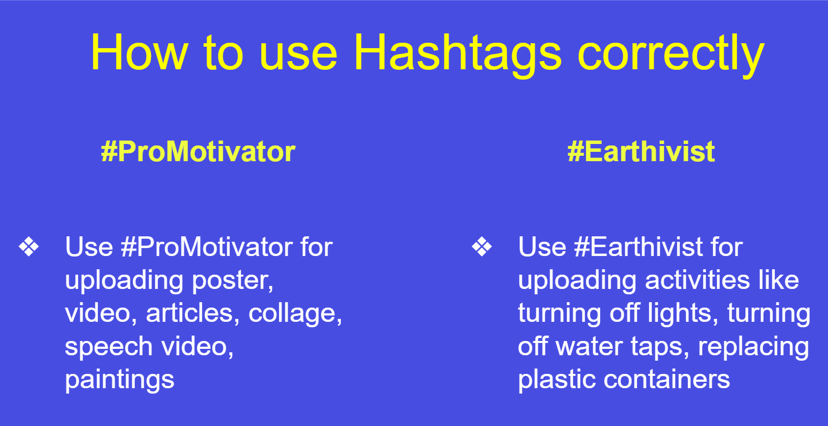 Go Sharpener - How to use Hashtags correctly
