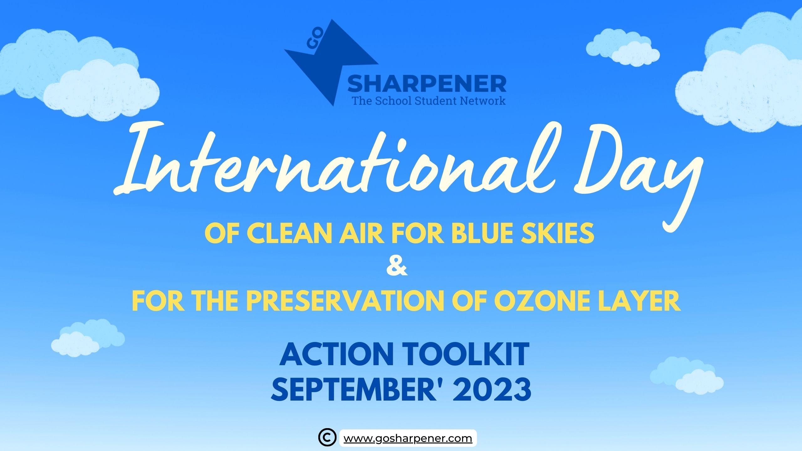 Go Sharpener - Celebrate International Day of Clean Air for Blue...